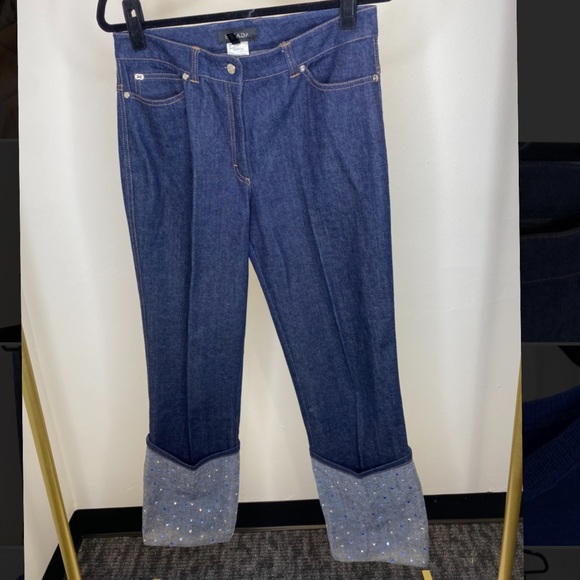 Escada | Jeans | Escada Denim Jeans With Crystal Detail | Poshmark